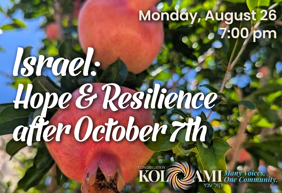 Israel: Hope & Resilience after October 7th - Congregation Kol Ami